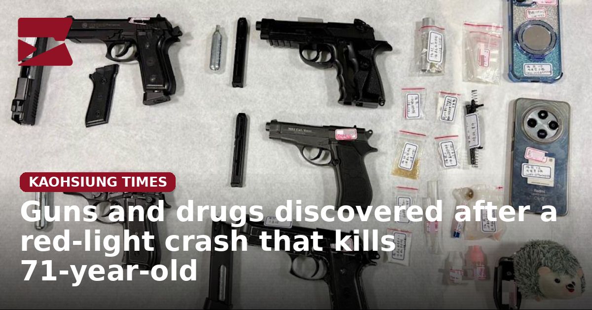 Guns and drugs discovered after a red-light crash that kills 71-year ...